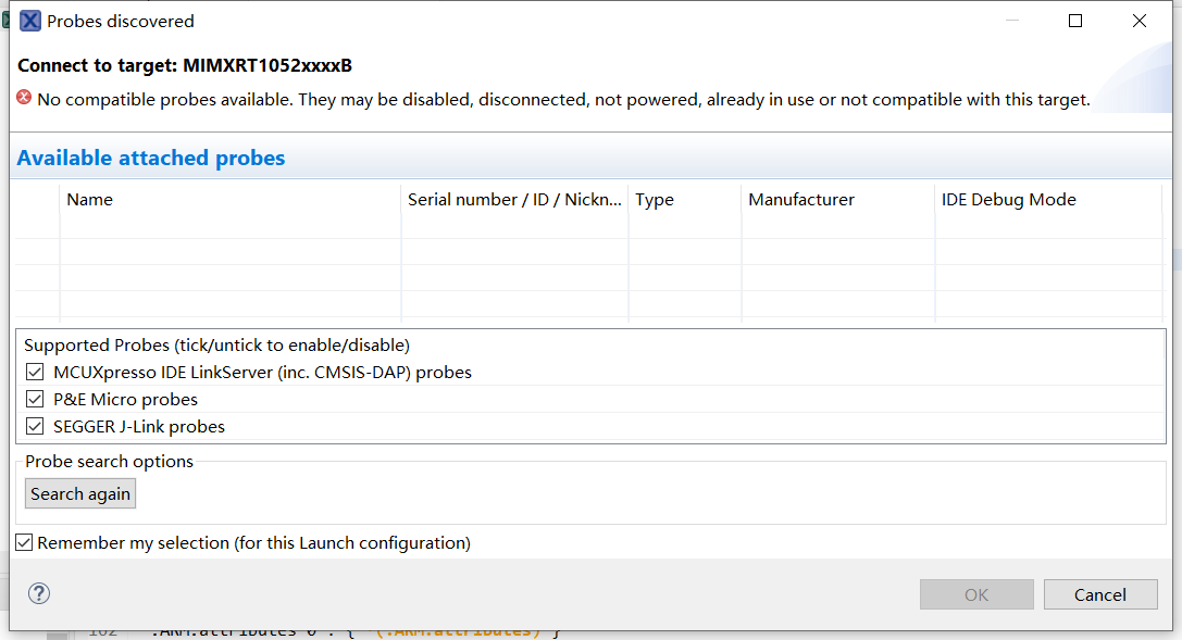 Solved Mcuxpresso Ide Cant Find Cmsis Dap Probe Nxp Community