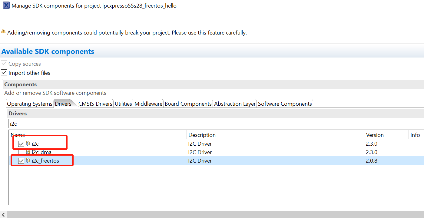 Solved: How to get I2C code stack from freeRTOS sample code - NXP Community