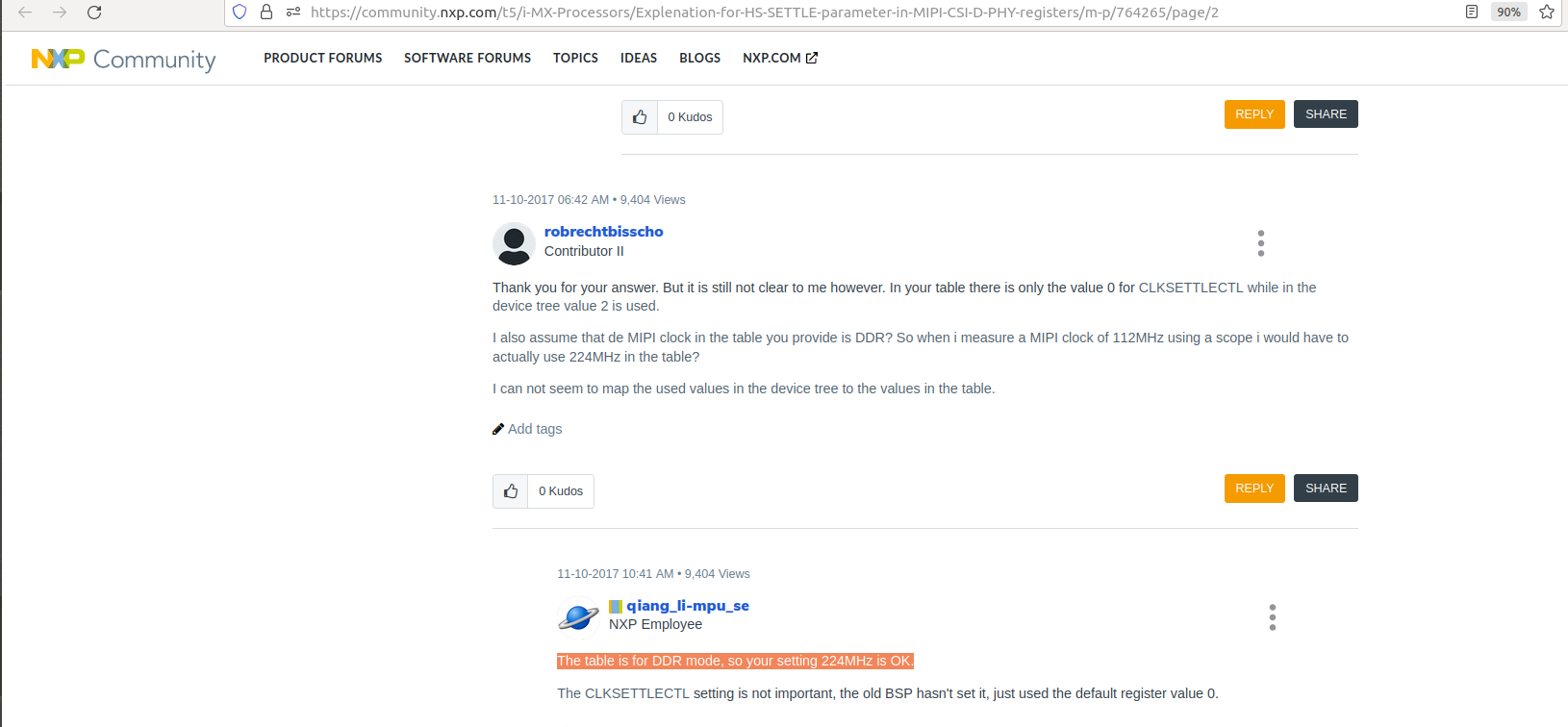 [iMX8MP] csis-clk-settle vs version of MIPI CSI-2 of camera sensor - NXP Community