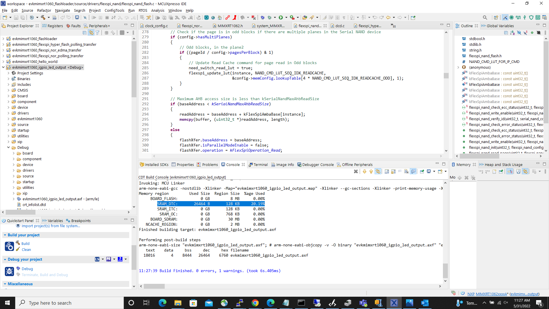 using flashloader, elftosb and mfttools - boot_image.sb binary generated is 0KB - NXP Community