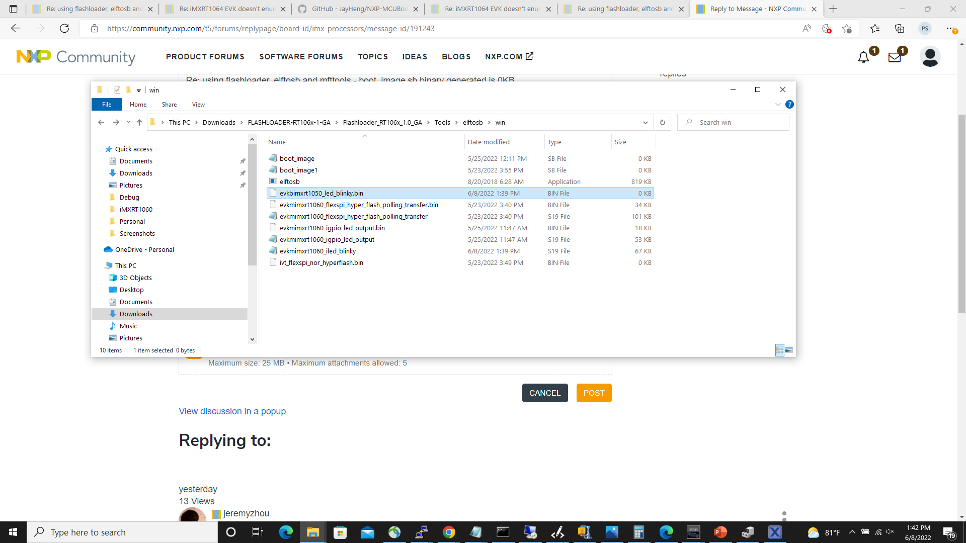using flashloader, elftosb and mfttools - boot_image.sb binary generated is 0KB - NXP Community