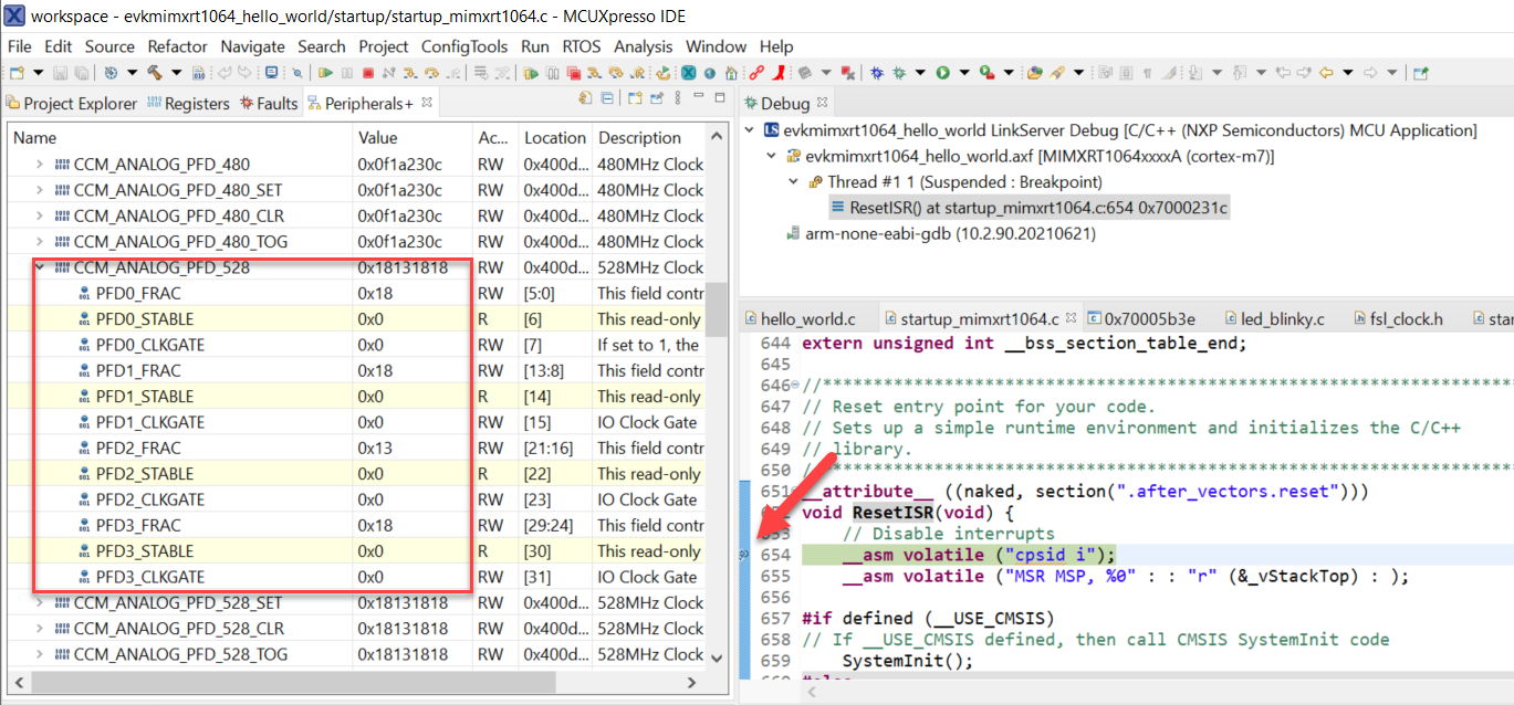 Re: iMXRT1064: clock configurations for PLL2 PFD0 - NXP Community