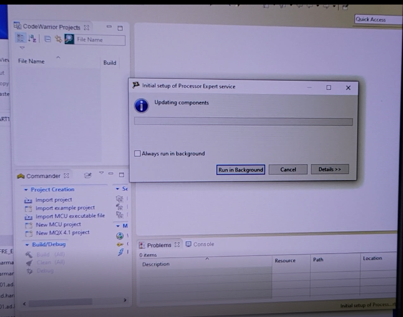 CodeWarrior v11 install crashes on Processor Expert initial setup - NXP Community