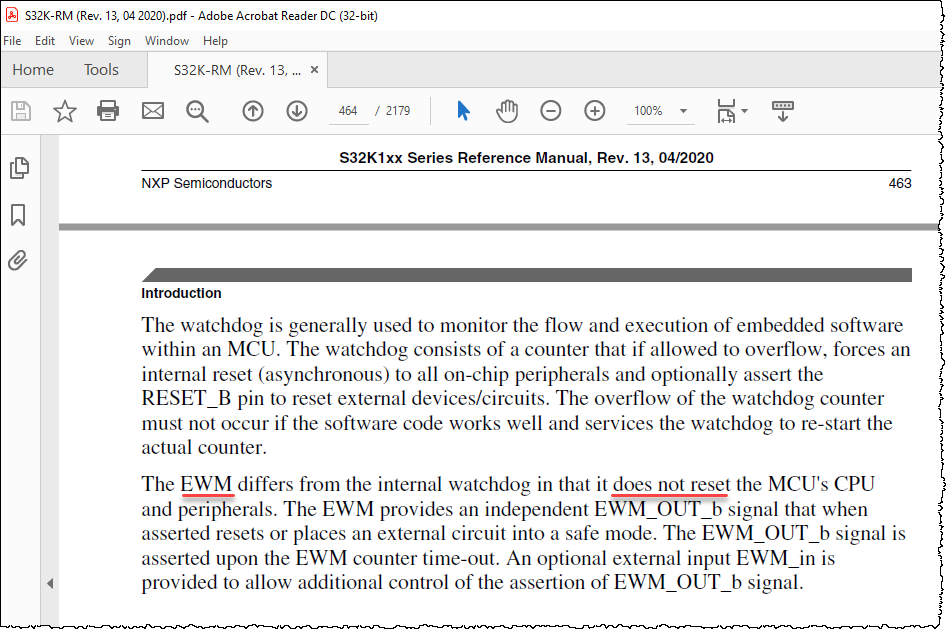 Solved: S32K148 - EWM_OUT_b pin - NXP Community
