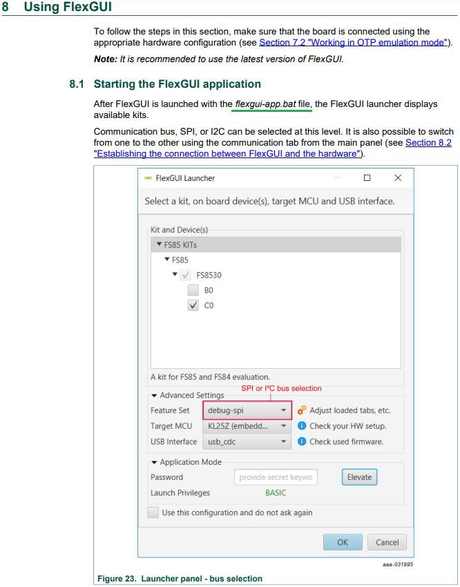 how to use FlexGUI for FS85 / FS84 Evaluation Tools ?? - NXP Community