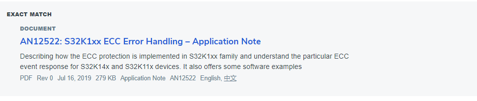 ECC behaviour - NXP Community
