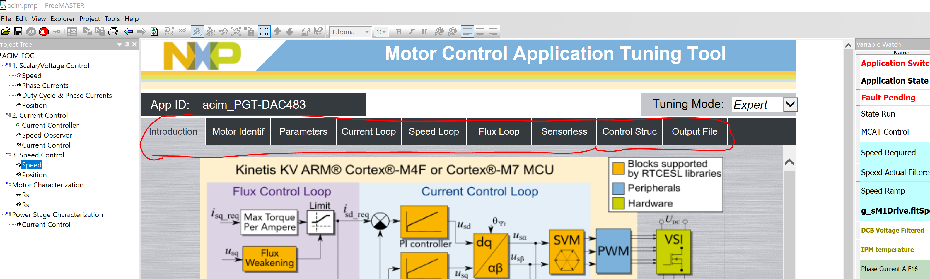 ACIM motor control display tab sensors with FreeMaster - NXP Community