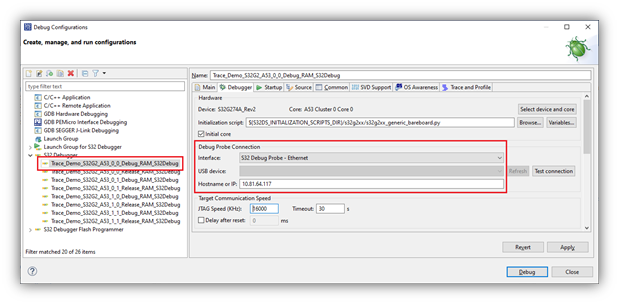 HOWTO: Start Trace with S32 Debugger and S32 Debug Probe on S32G2xx - NXP Community