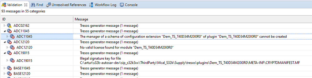 MCAL code generation fails due to Dem integration - NXP Community