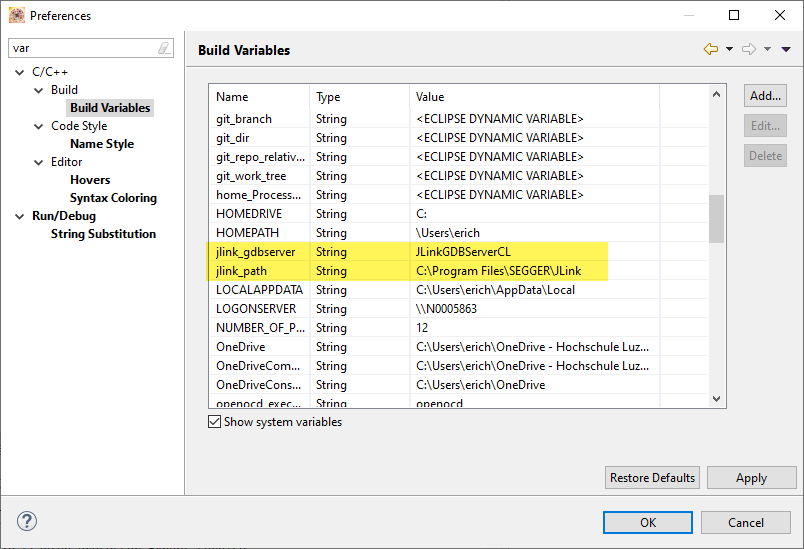 Solved: Kinetis Design Studio debugging KDS project on MK60FN1M0VMD12 with J-Link Failed to ...