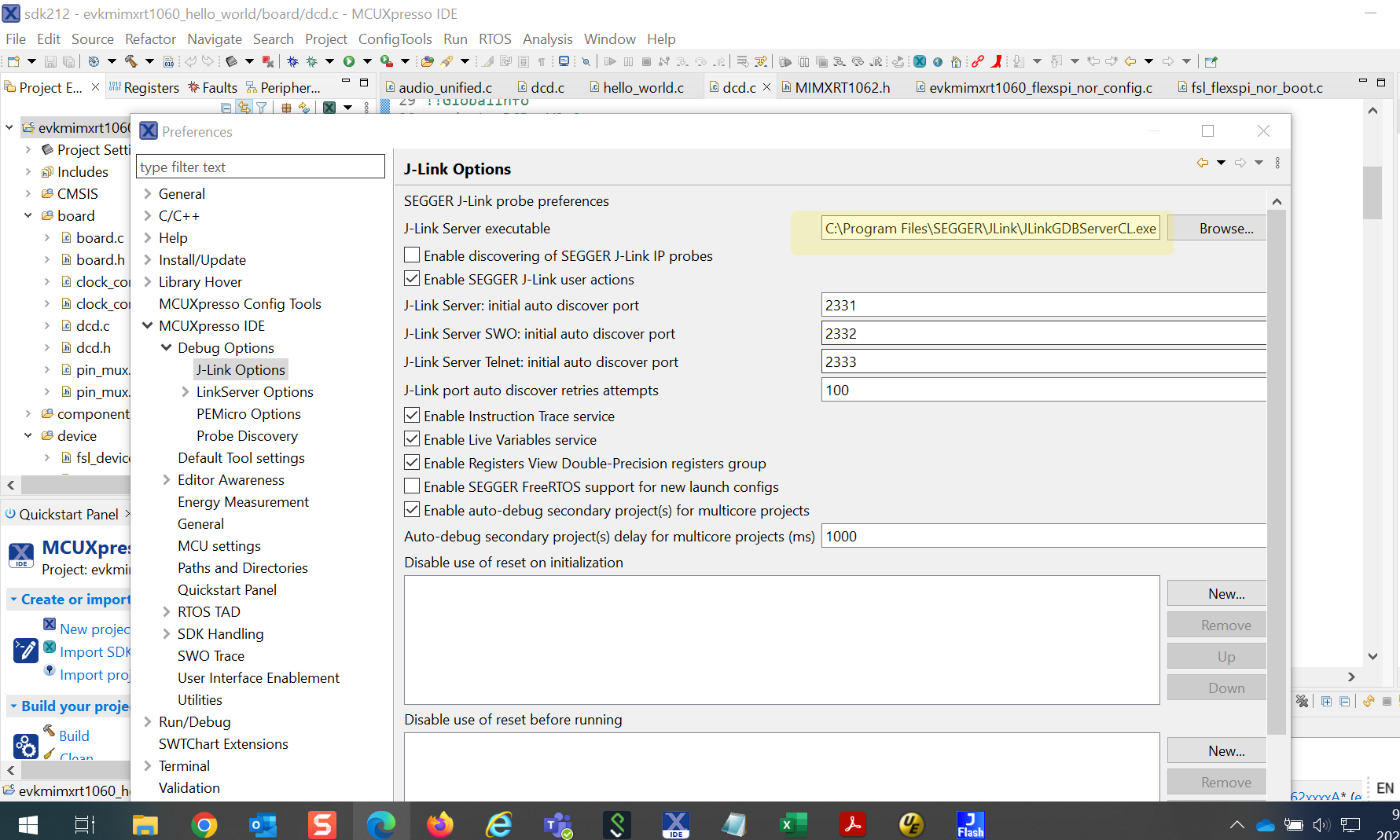 Re Working Rt1062xxxxb Hyperflash Device In Jlinkdevicexml File Nxp