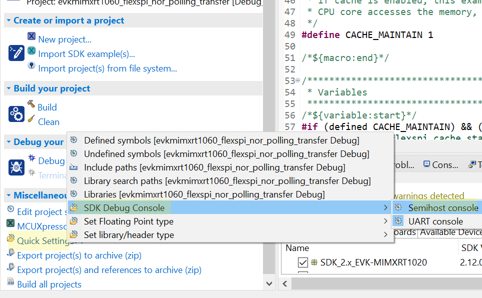 Solved: Re: FLEXSPI_Init (mostly FLEXSPI_SoftwareReset) causes a hardfault while trying to ...