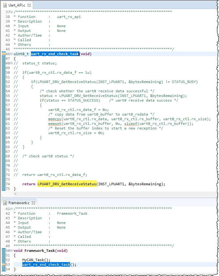 S32K144 UART receive status keeps STATUS_BUSY - NXP Community