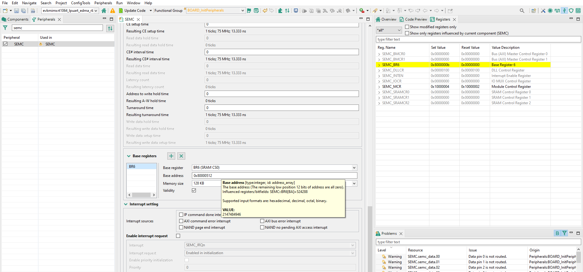 IMXRT1064 How to use and configure SRAM with SEMC - NXP Community