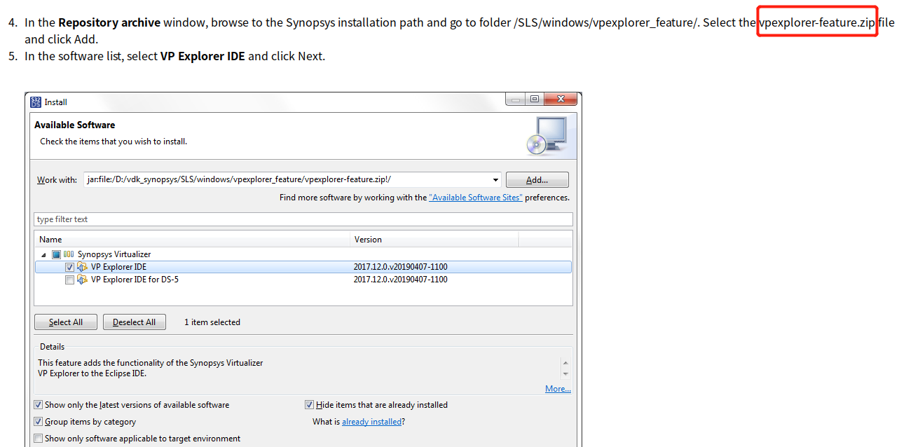 S32DS Installation Guide about vpexplorer-feature.zip - NXP Community
