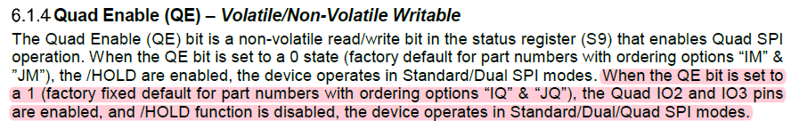 i.MX RT1064 built-in flash QE Setting - NXP Community