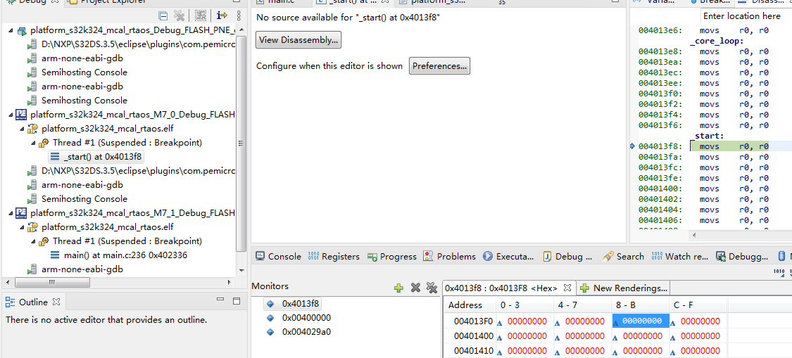 S32K3xx - No source available for "_start() at 0x4013f8" - NXP Community
