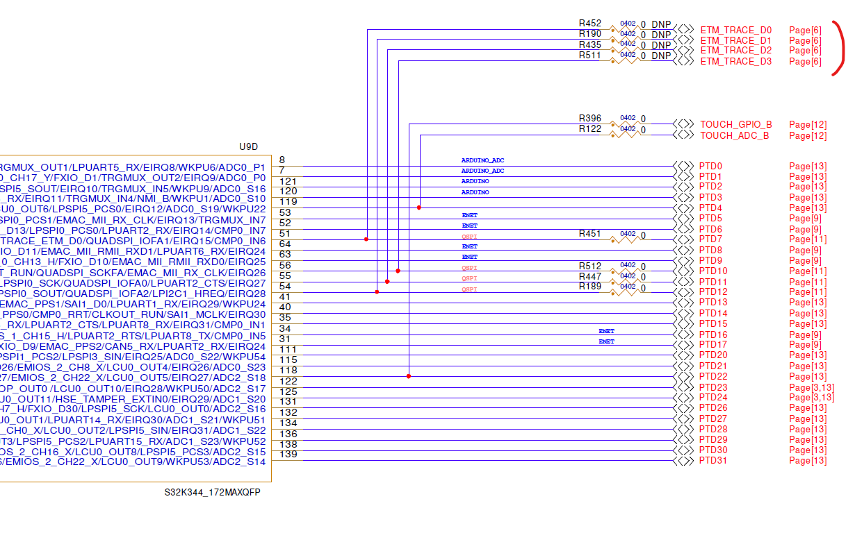 Solved: Which are the TRACE pins - connections for S32K344 S32K341 ? - NXP Community