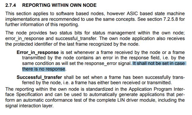 LIN Incomplete Frame Reception - Header without response - NXP Community