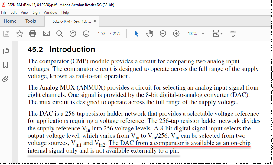 Solved: S32K144 DAC CMP0_out - NXP Community