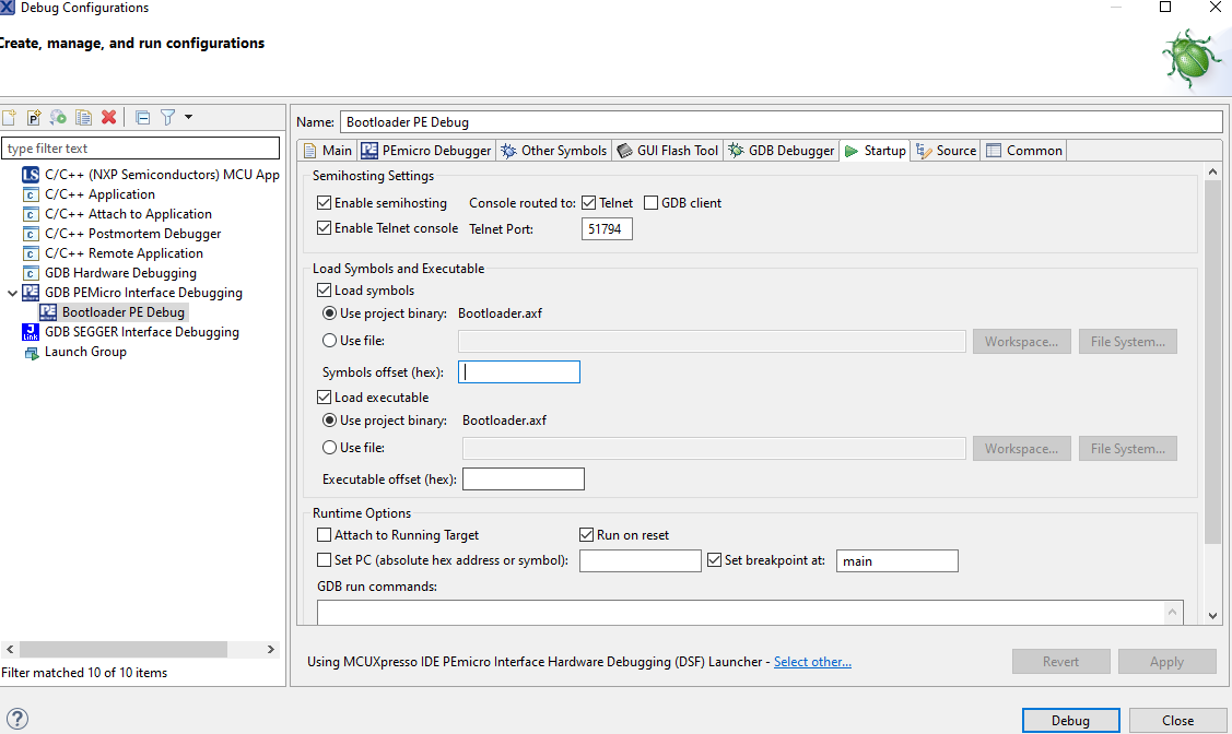 Solved: Set different Memory configuration according the "Build Configuration" - NXP Community