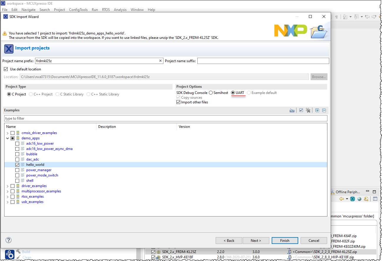 PRINTF messages - NXP Community