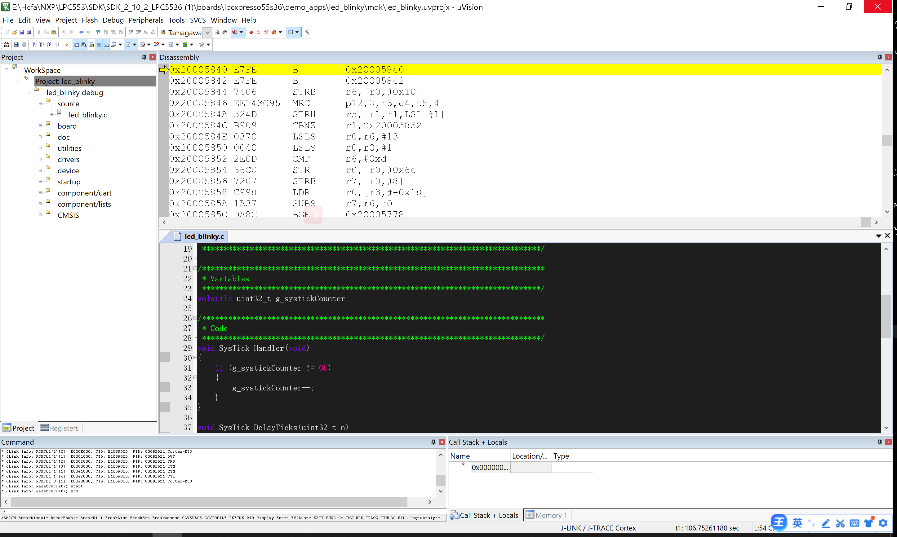LPC5536 EVK JLINK DEBUG - NXP Community