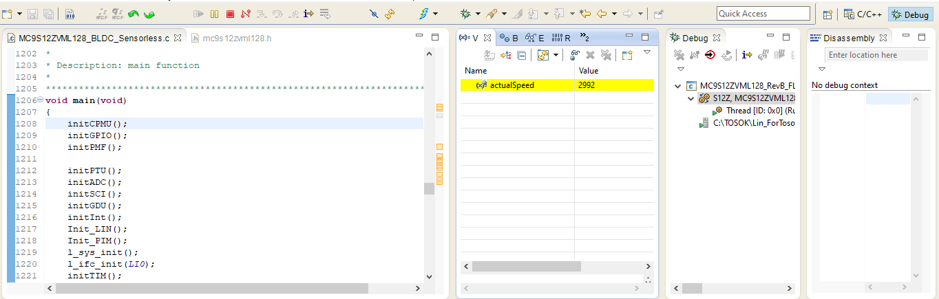 MC9S12ZVML128_LIN_BLDC_Sensorless Code Not Working in Standalone mode - NXP Community