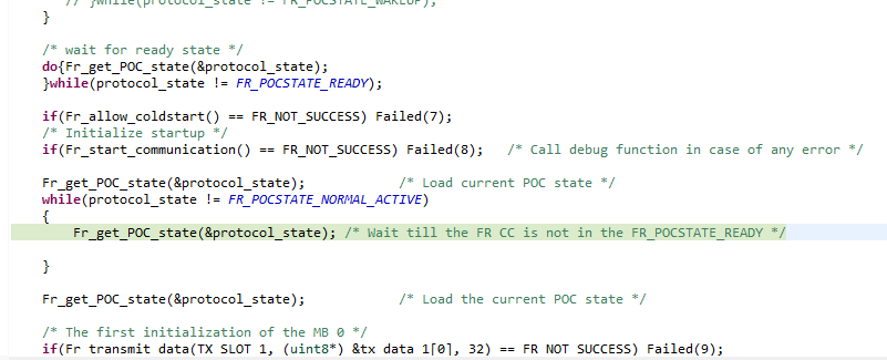 MPC5744P FlexRay POCSTATE NORMAL ACTIVE can not change - NXP Community