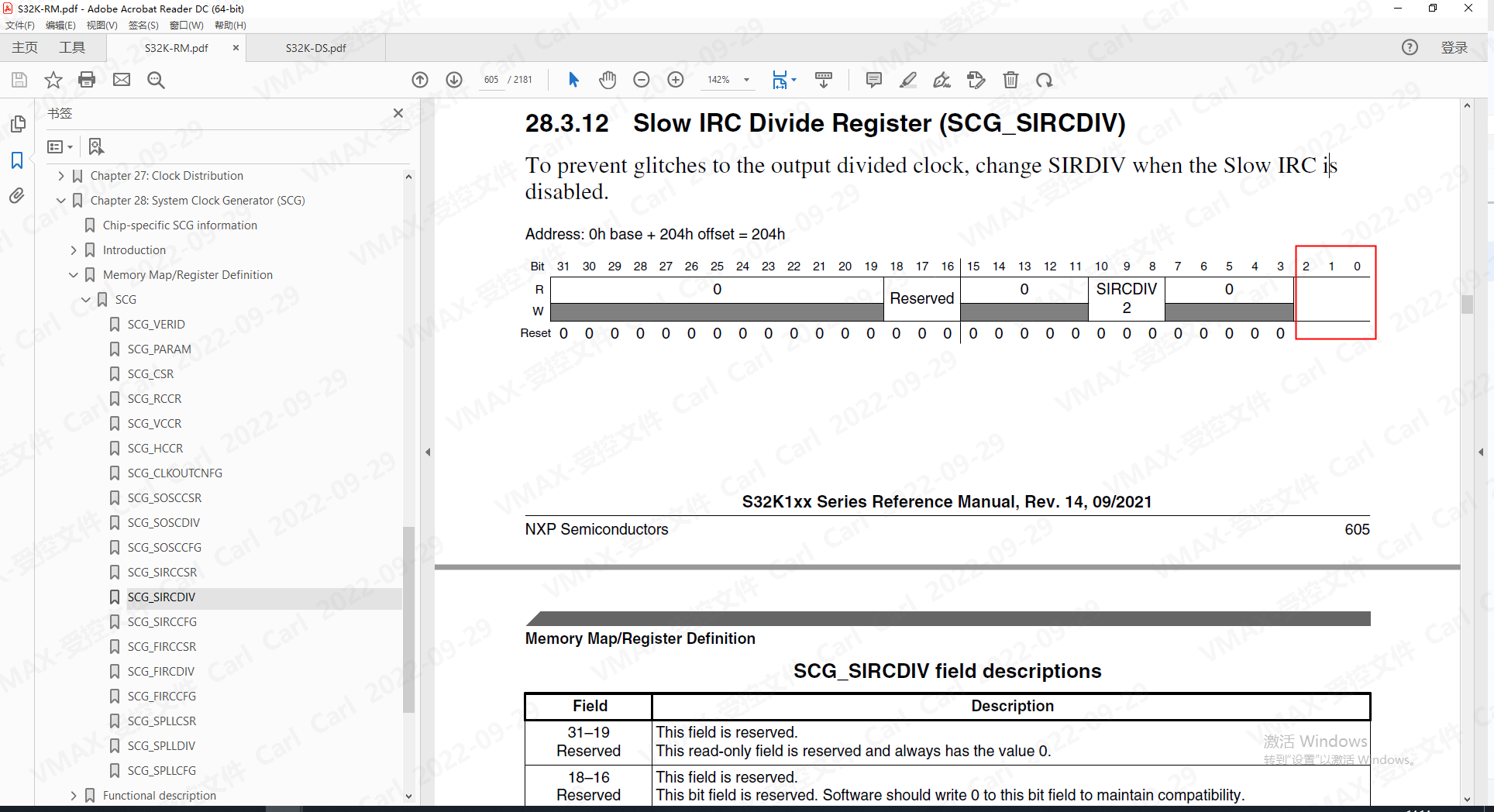 Solved: Is there someting in SCG_SIRCDIV[2:0] of FS32K148HAT0MLQR ...