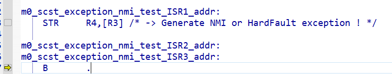 SCST - m0_scst_exceptiion_nmi_test stays in Hard Fault handler - NXP ...