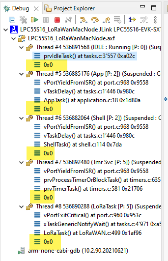 FreeRTOS gdb plugin seems to slow down as the number of active tasks/threads increases...? - NXP ...