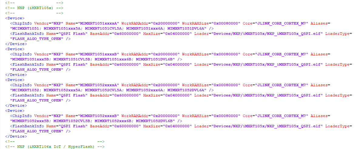 How to debug MIMXRT1051 with W25Q64JV 8MB flash over QSPI? - NXP Community