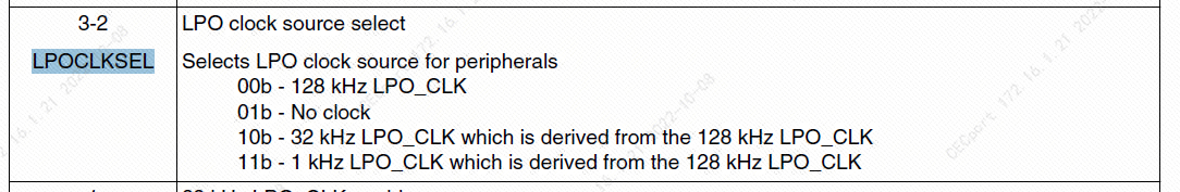 Solved: S32K146 LPO clock source select - NXP Community