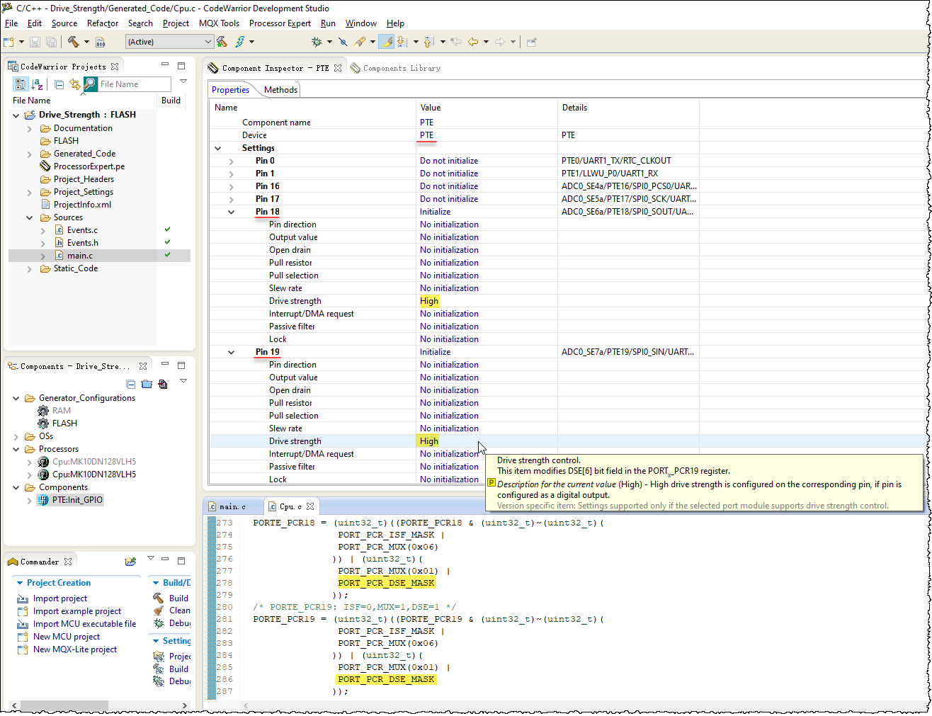 Solved: MK10DN128 Pin Drive Strength - NXP Community
