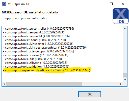 Migration issue: Imported SDK (to MCUXpresso IDE 11.6.1) missing - NXP Community