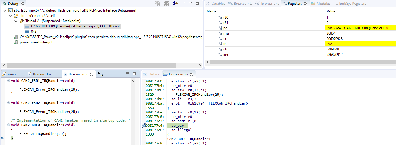 Solved: IVOR6 Exception - NXP Community