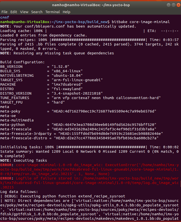 Imx 7dual Emmc Bitbake Error Nxp Community