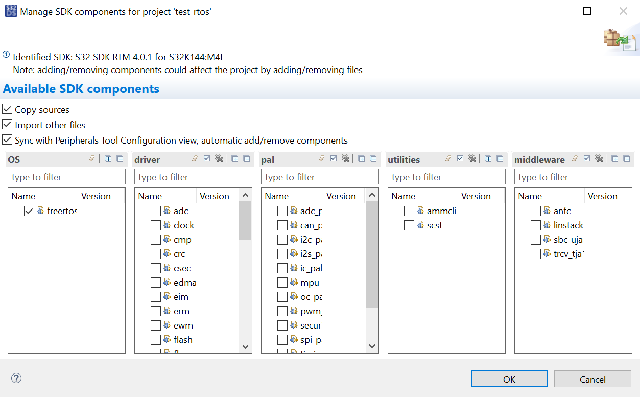 How to generate the S32K144 + FREERTOS project - NXP Community