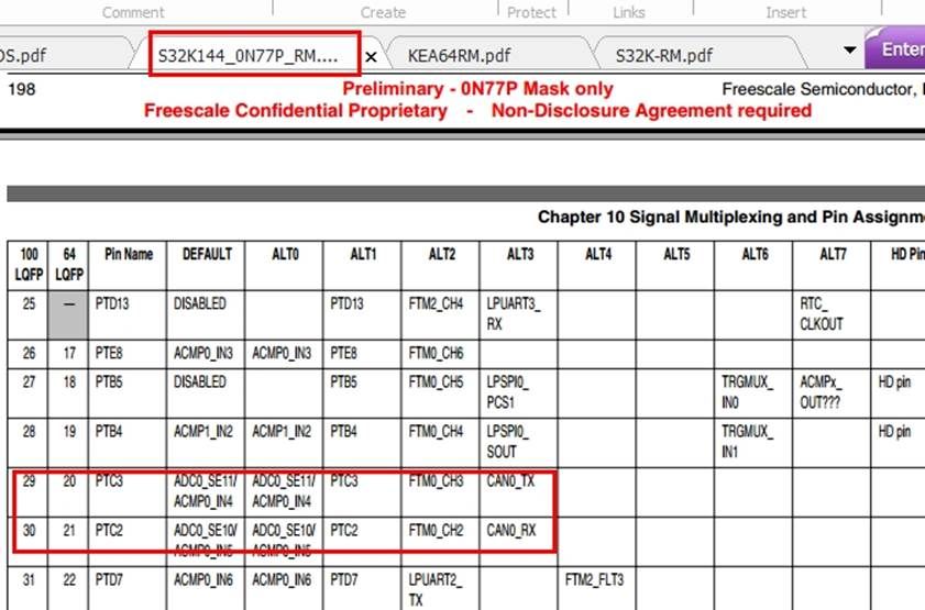 Solved: whether S32K144 PTC3, PTC2 pin have LPUART0 function? - NXP ...