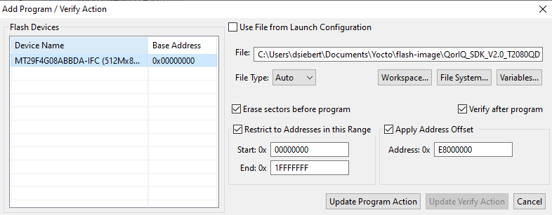 Correct Codewarrior Tap setup for the T2080 QDS. - NXP Community