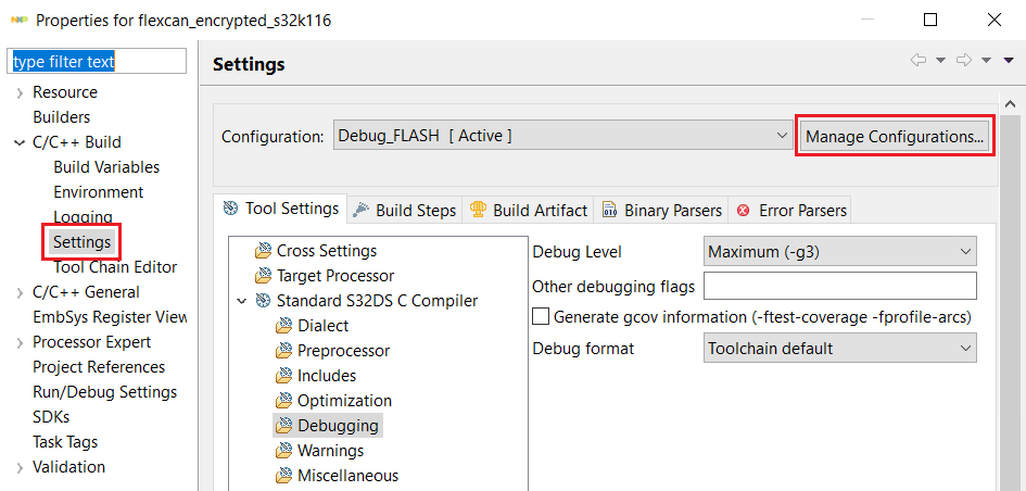 s32 DS 2018 build configuration - NXP Community