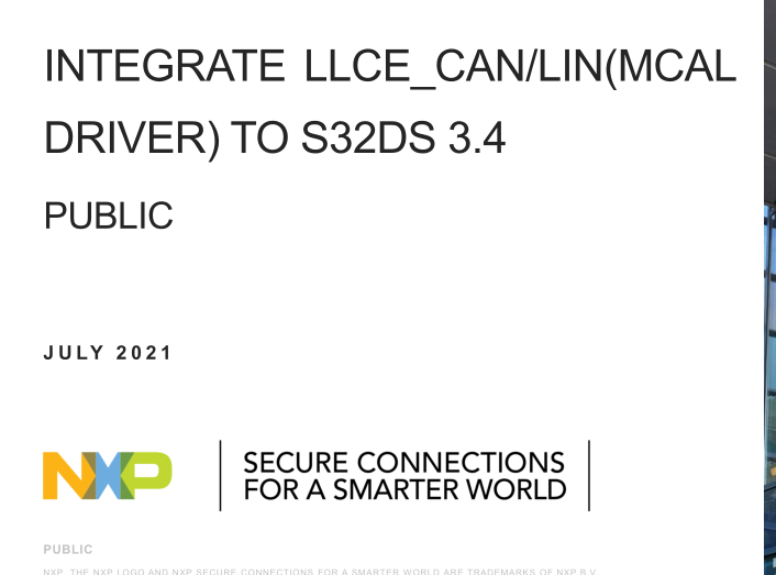 INTEGRATE LLCE_CAN/LIN(MCAL DRIVER) TO S32DS 3.4 ,But S32 DS Bulid ERROR - NXP Community