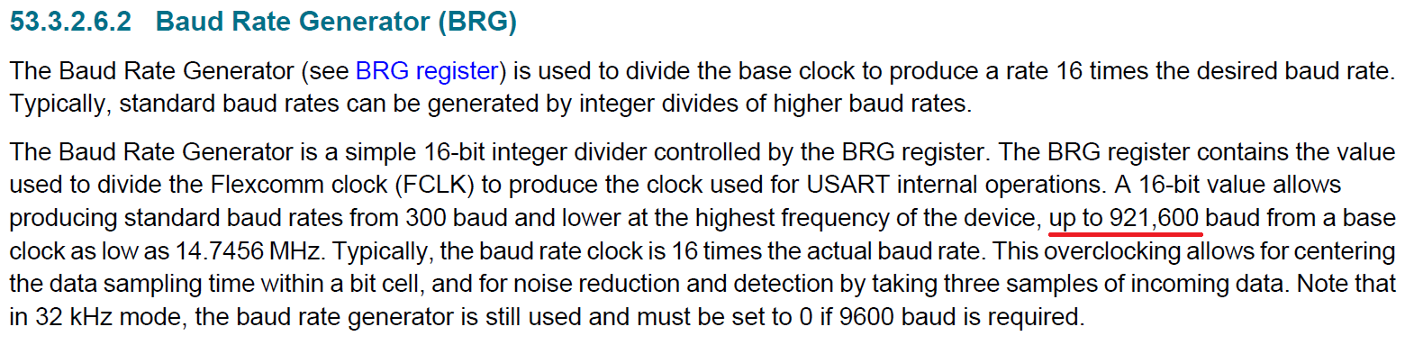 RT595 max UART baud rate - NXP Community