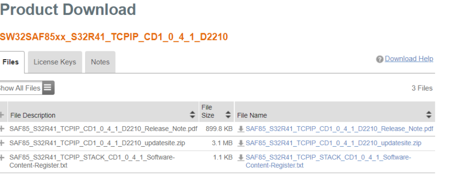 Cannot find Automotive SW - S32R41 - TCP/IP Stack (Cortex-M7) - NXP Community