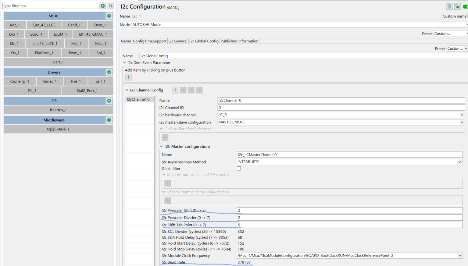 S32G2 I2C How can I adjust the baud rate? - NXP Community