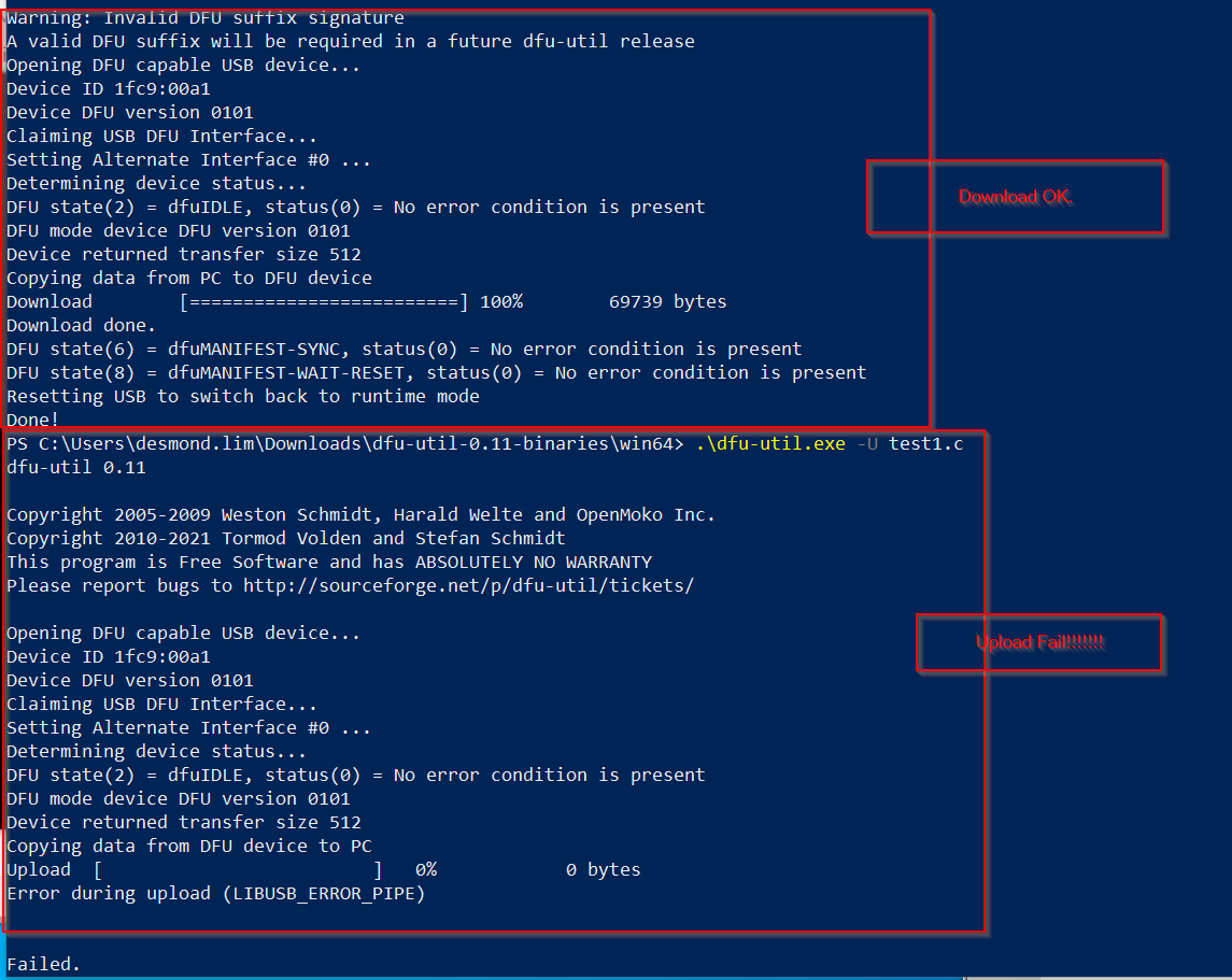 IMXRT1173 SDK DFU-Util does it actually work for Win64 - NXP Community