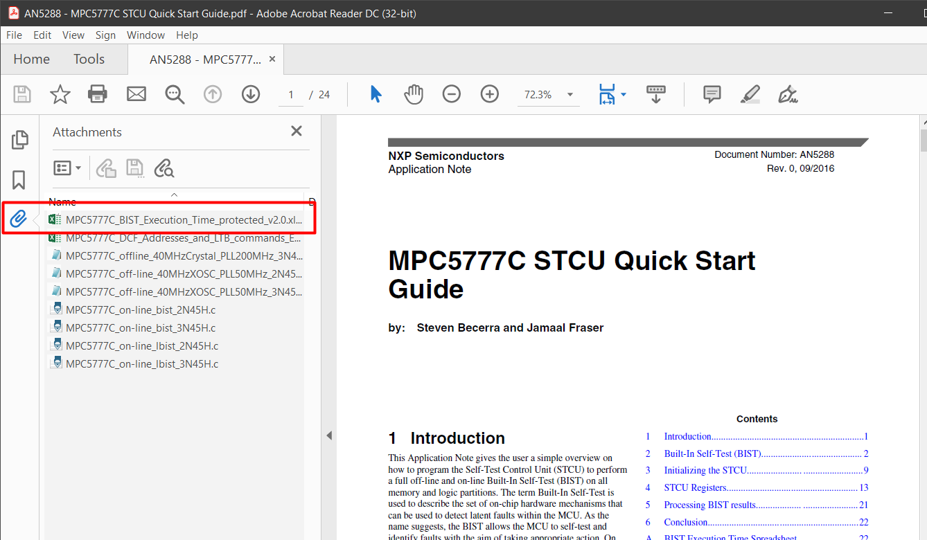 STCU Online BIST Total Execution Time - NXP Community