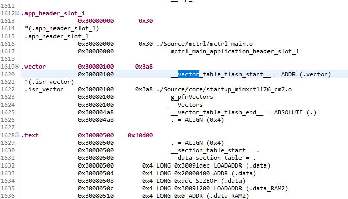 Solved: Cannot move the ISR vector to a different area in external ...
