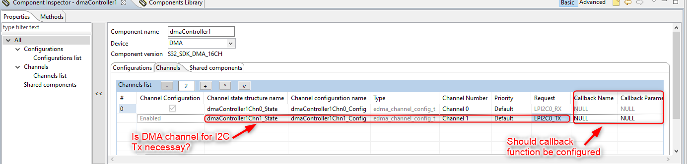 How to configure I2C master with eDMA channel with S32K144? - NXP Community